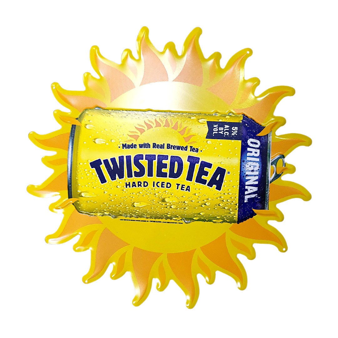 Twisted Tea Sun Metal Tacker | Twisted Tea