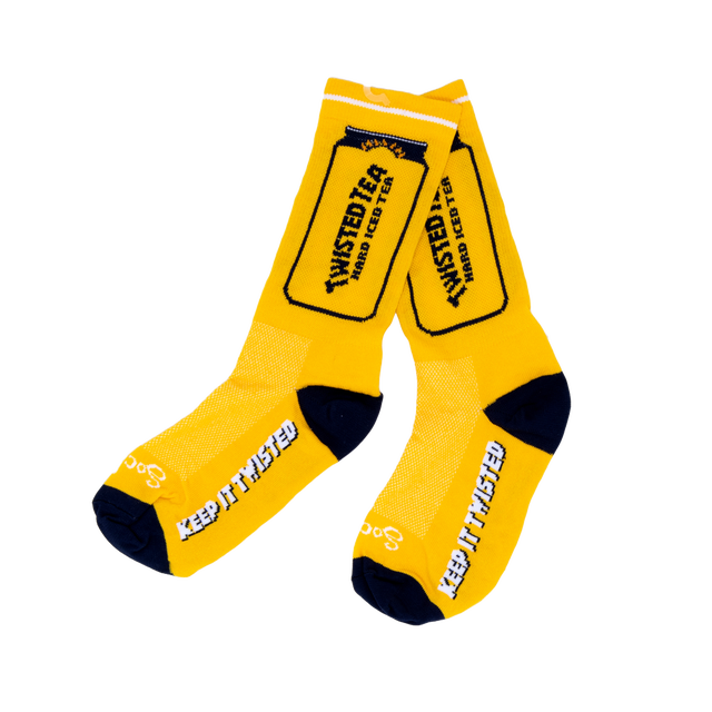 yellow can socks $ 12 . 00