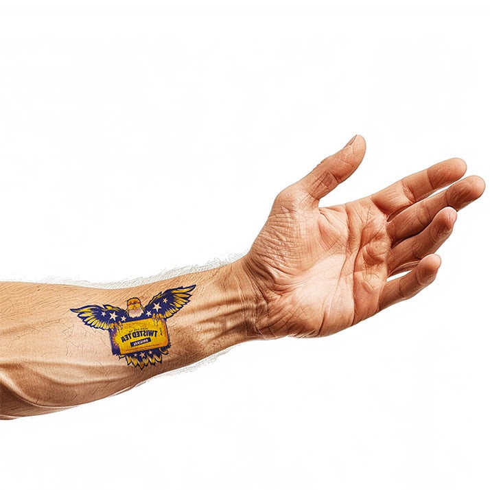 America Parties with Tea 2 Pack Tattoo | Twisted Tea