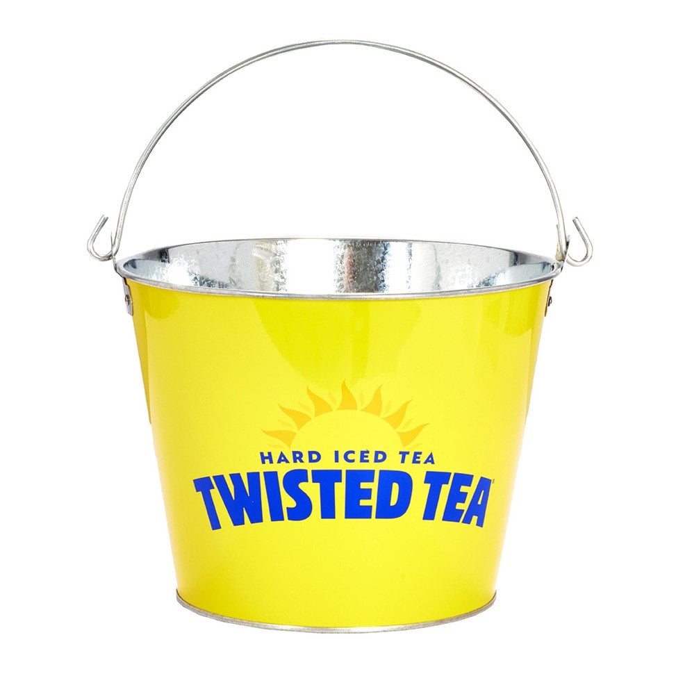 Yellow Metal Bucket | Twisted Tea
